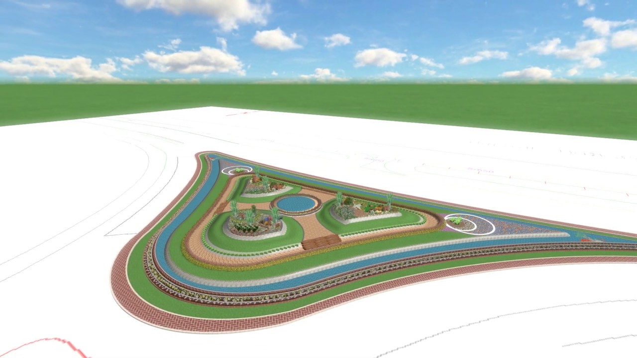 ROUND ABOUT LANDSCAPING DESIGN - YouTube