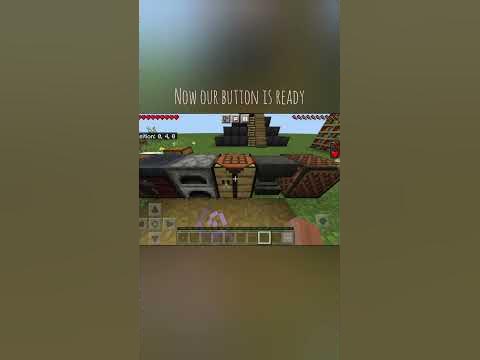 How to make button in minecraft Pe/Java (tutorial) #shorts - YouTube