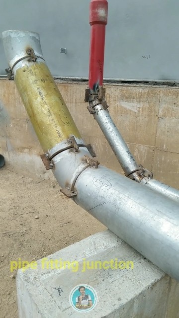 45°elbow to pipe fittings one positions two lines fitting# ...