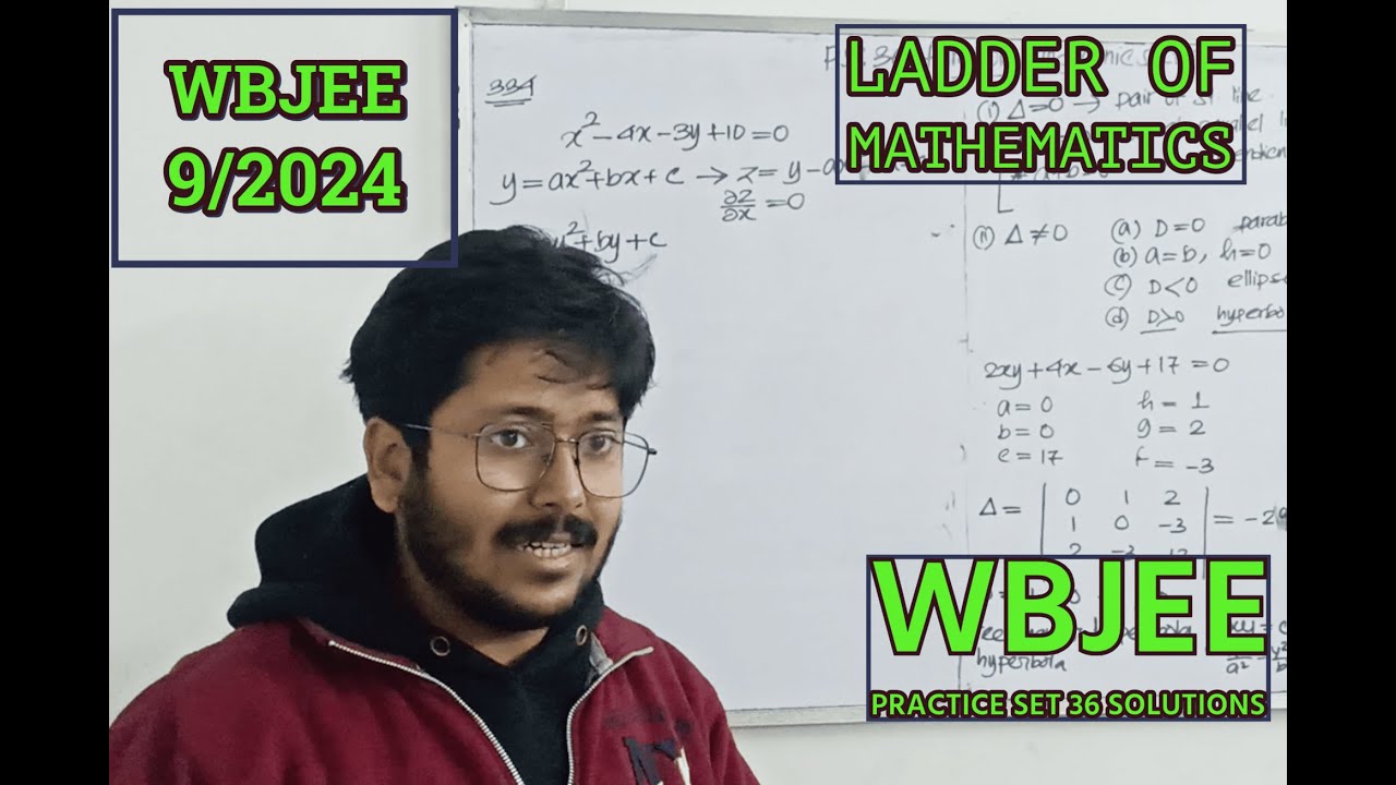 #009 WBJEE - PRACTICE SET 36 SOLUTIONS - YouTube