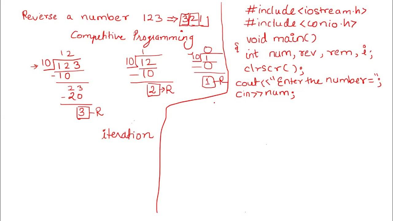 OOP Lec 04 | Chap 1 | WAP in C++ to reverse number 123 to 321 - YouTube