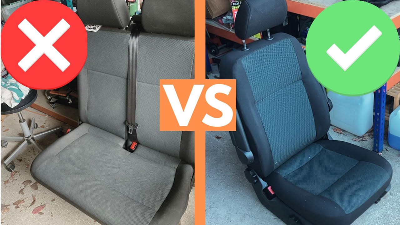Single passenger seat conversion Part 2 | VW T6 Transporter - YouTube