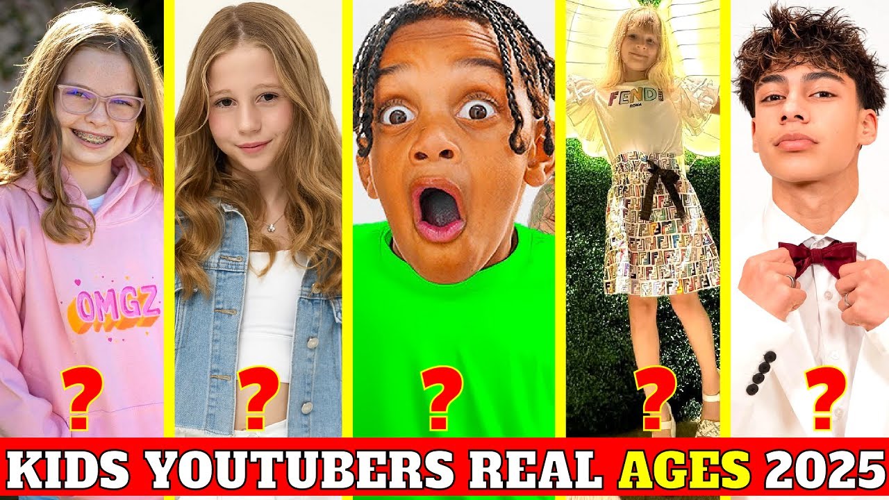 Top 20 Kids YouTubers Real Names And Ages 2025 - YouTube