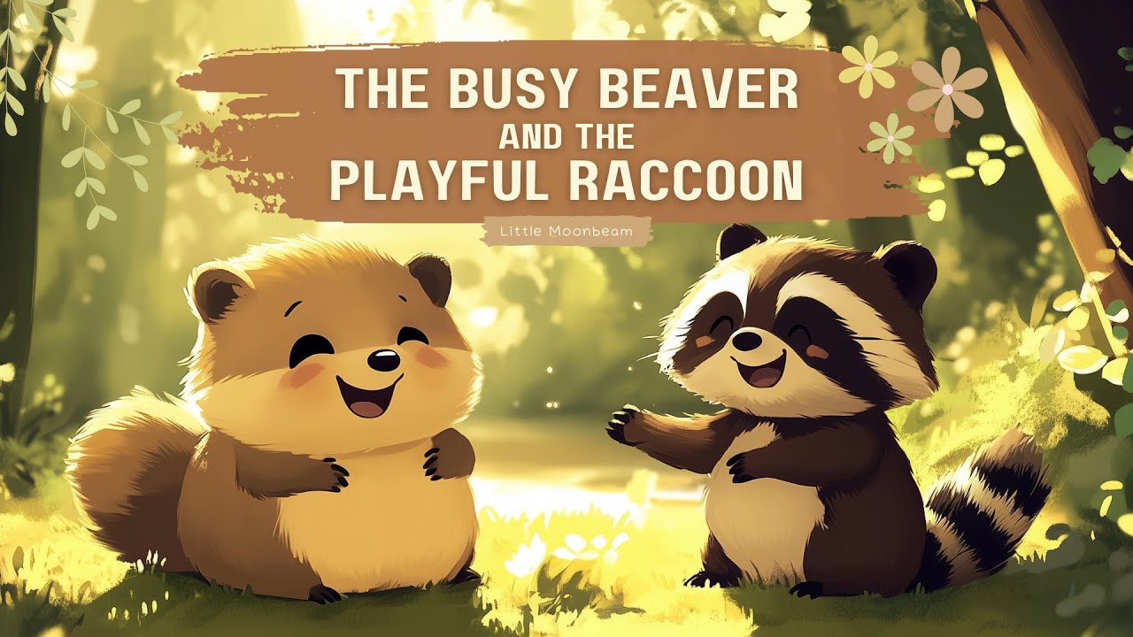 THE BUSY BEAVER and the PLAYFUL RACCOON | A Fun Bedtime Story for Kids ...
