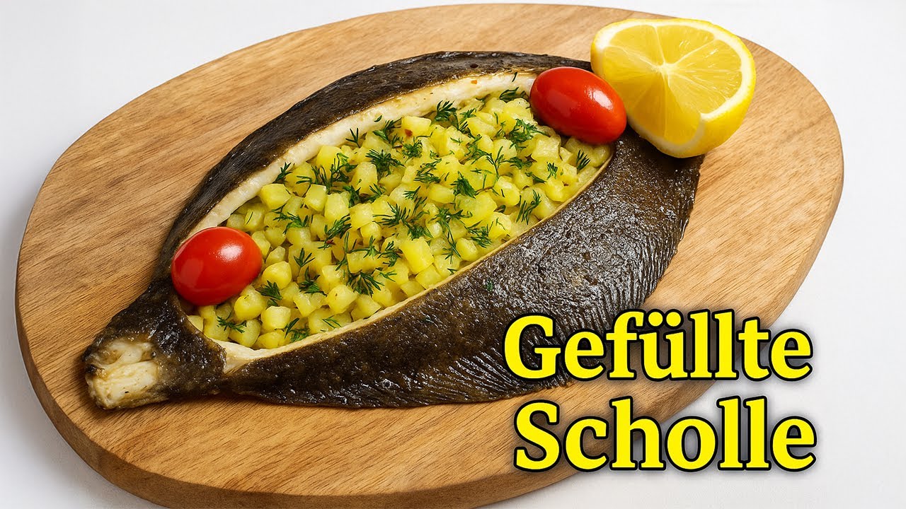 Plattfisch Scholle mit Fenchelgemüse selber machen - YouTube