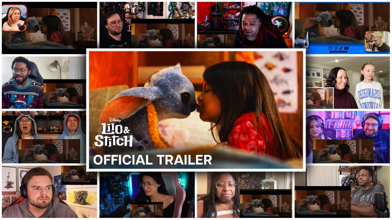 *Lilo & Stitch* Official Trailer REACTION MASHUP! - YouTube