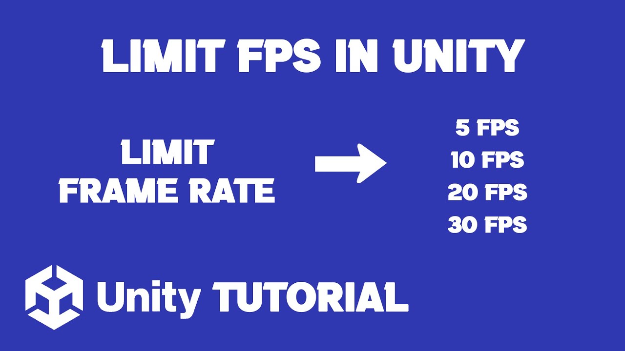 How To Limit Fps In Unity Unity Frame Rate Limit Tutorial Youtube 3833