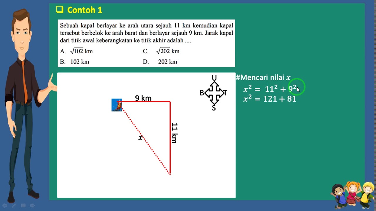 Teorema pythagoras (4) Penerapan pythagoras dalam kehidupan sehari-hari ...