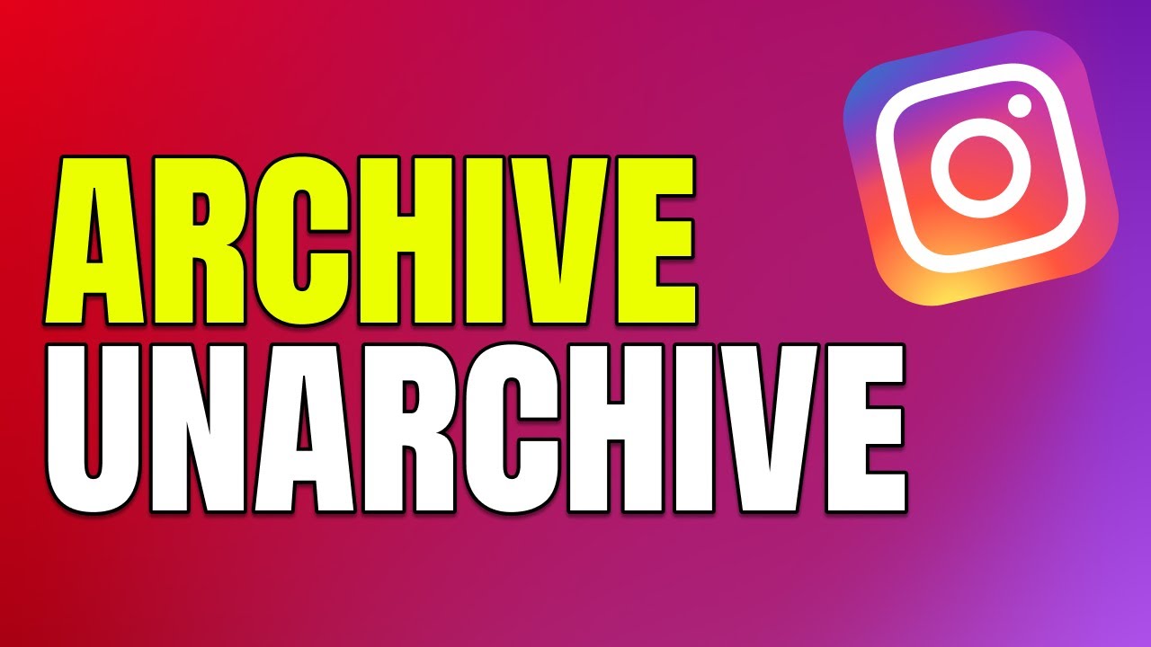 How to Archive and Unarchive Instagram Posts - YouTube