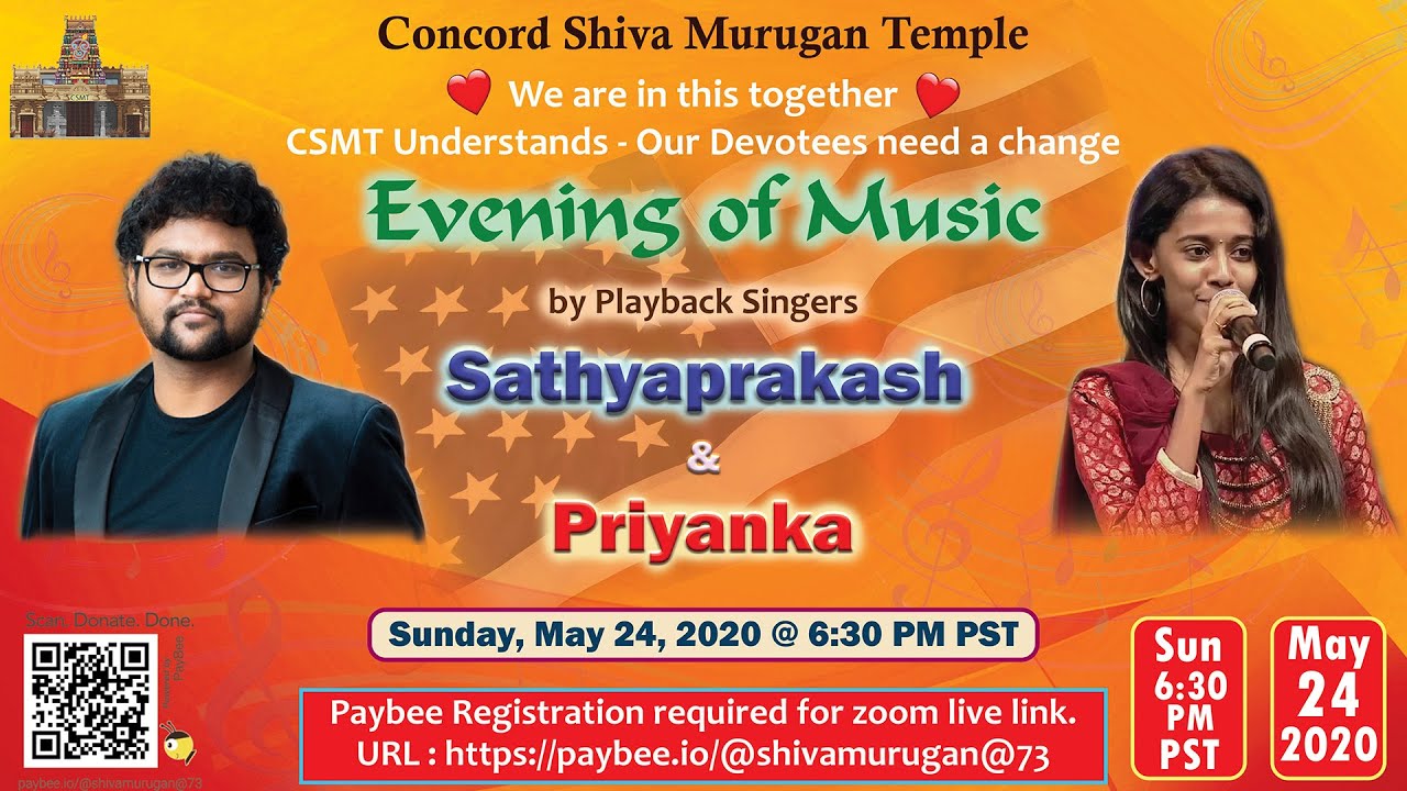 CSMT Evening of Music with Playback Singers Sathyaprakash and Priyanka ...