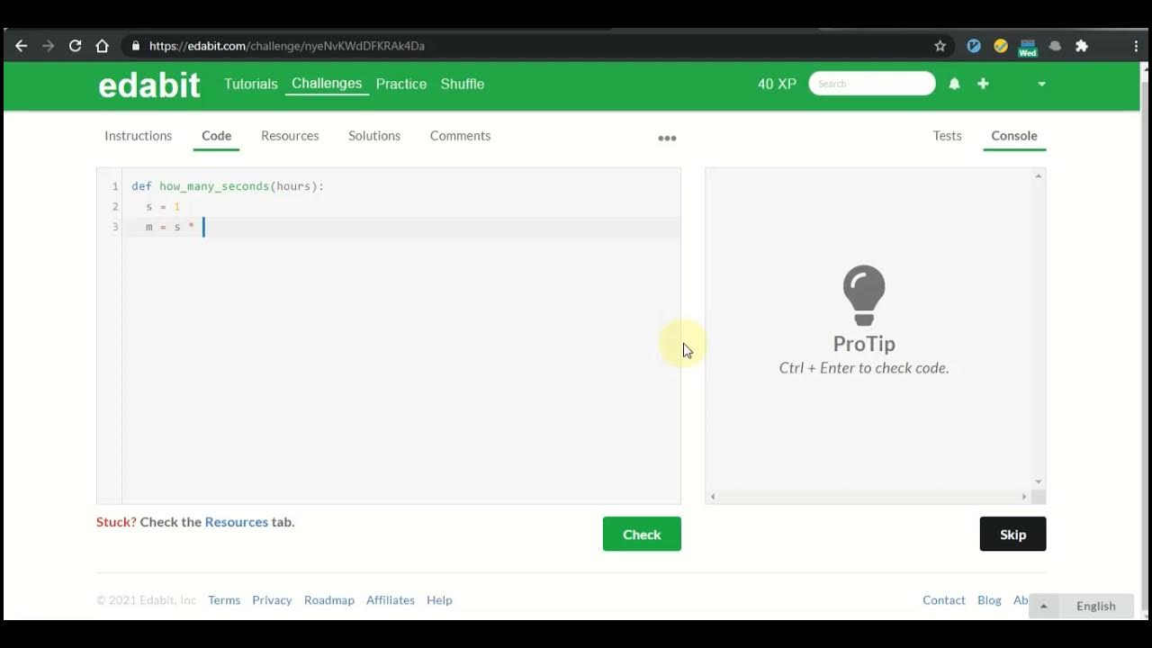 Convert Hours into Seconds | Python | Edabit | Challange Beginners ...