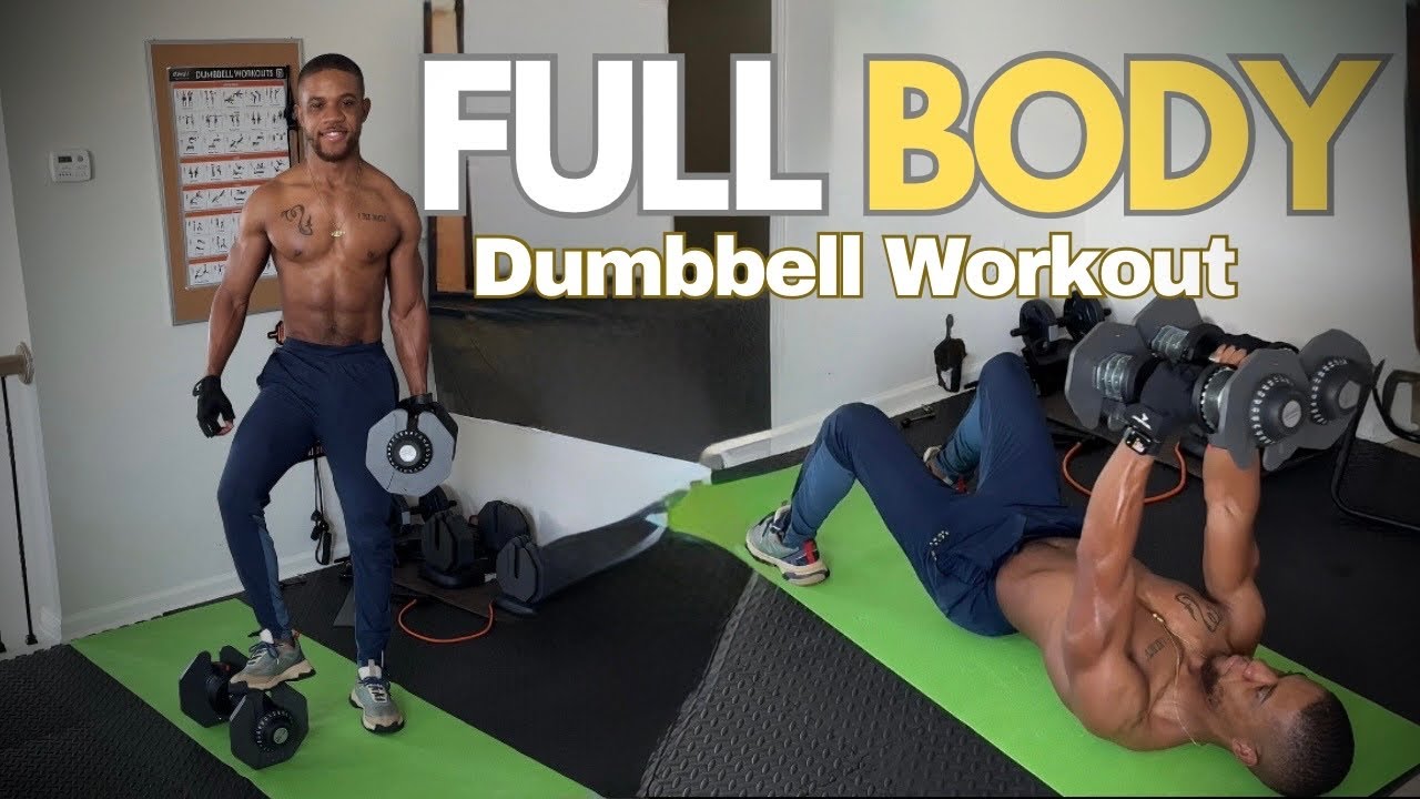 15 Mins Intense Full Body Dumbbell Workout Routine at Home | Strength ...