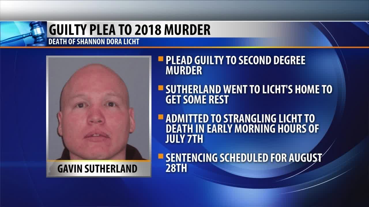 Sutherland pleads guilty to second degree murder - YouTube