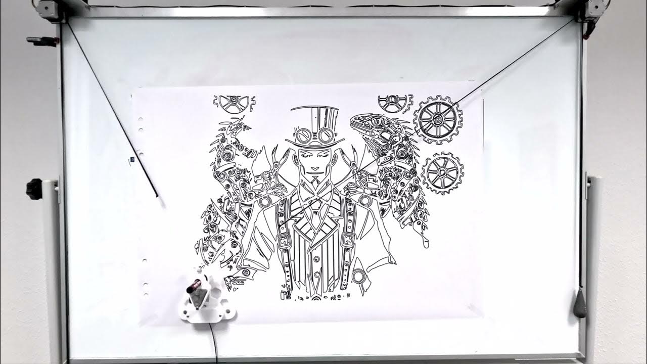 V-Plotter (wall plotter) mit Raspberry Pi 09-2024 - YouTube