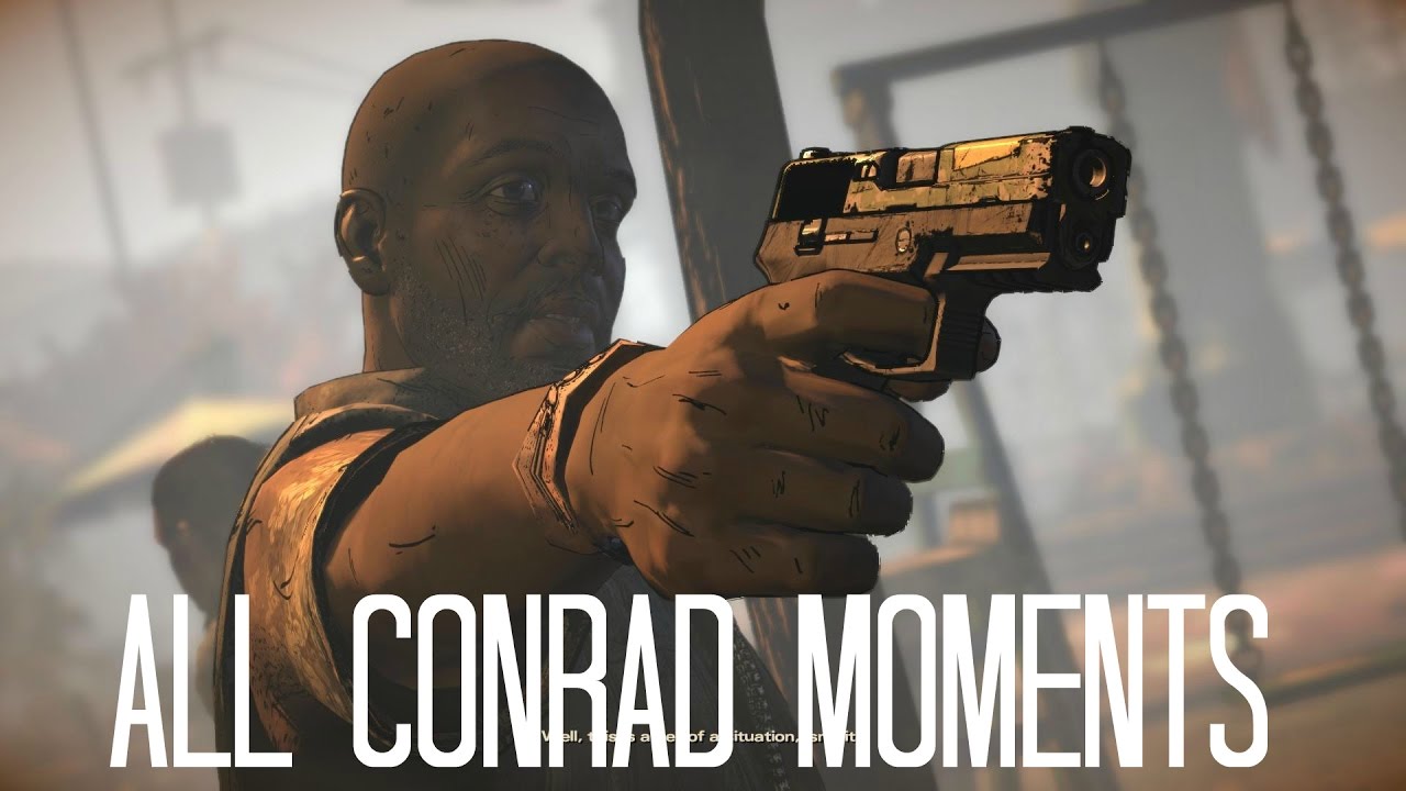 The Walking Dead Game Season 3 Episode 4 - All Conrad Moments - YouTube