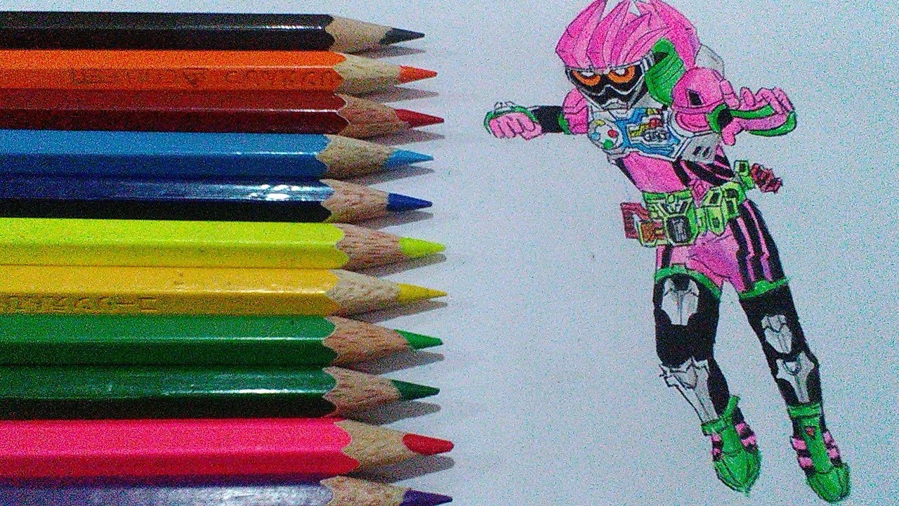 Draw kamen rider ex aid[DCT] - YouTube