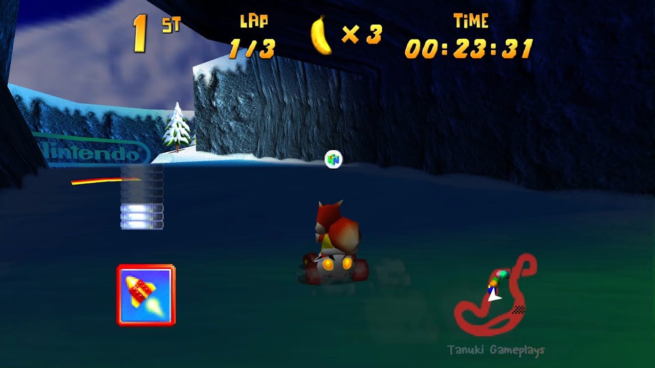 Diddy Kong Racing HD - Walrus Cove (Silver Coins) - YouTube