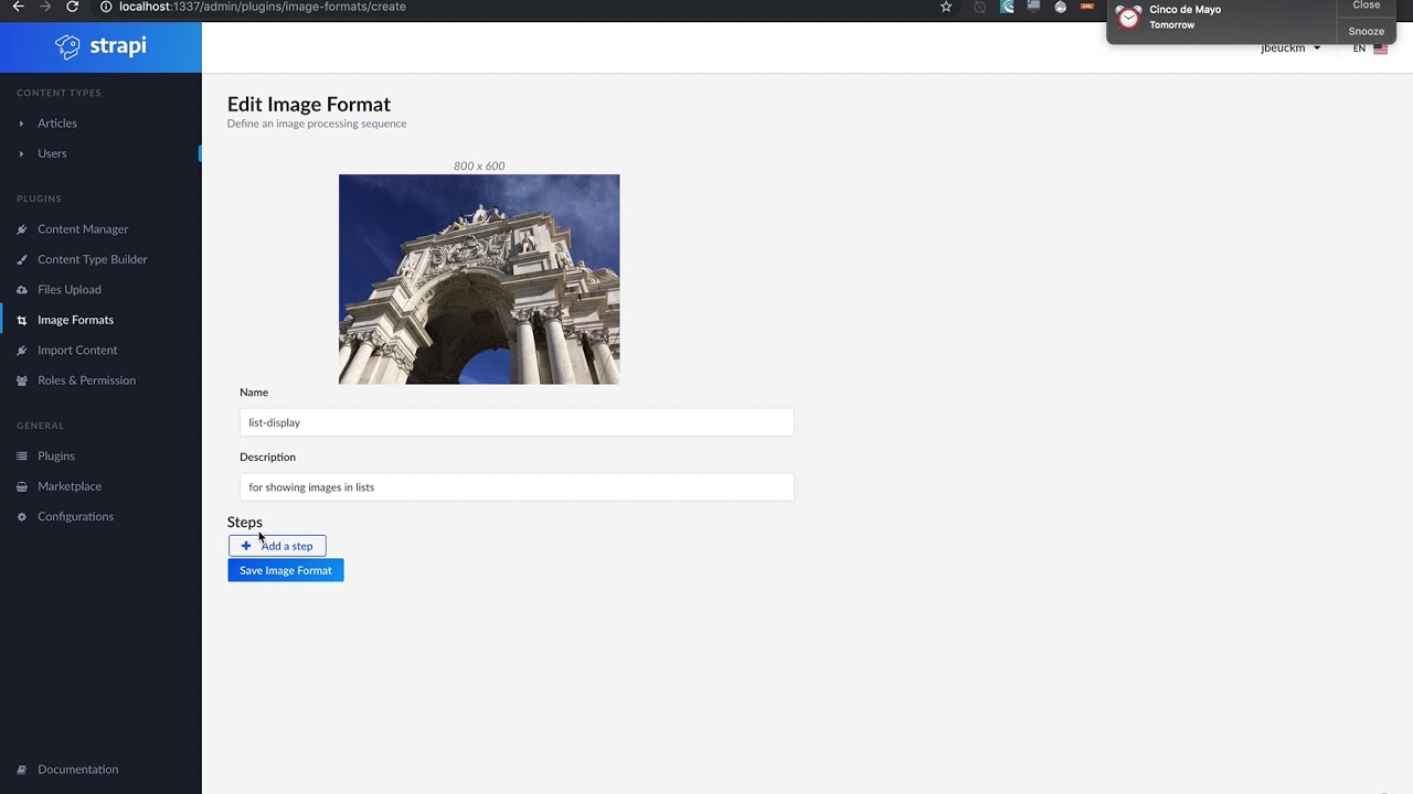 Image Formats Plugin for Strapi Demo 1 - YouTube
