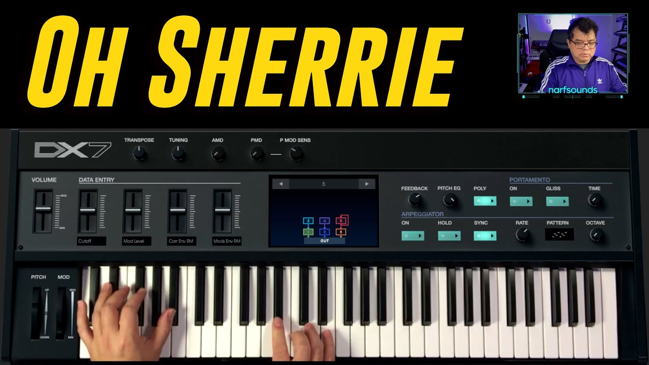 Oh Sherrie Steve Perry Synth Keyboard sounds 80s Covers Set 4 Arturia V ...