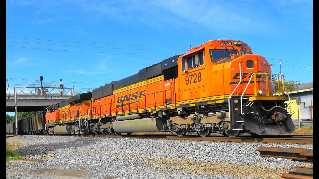 NS 734 with SD70MAC leader in Stockbridge, Ga. - YouTube