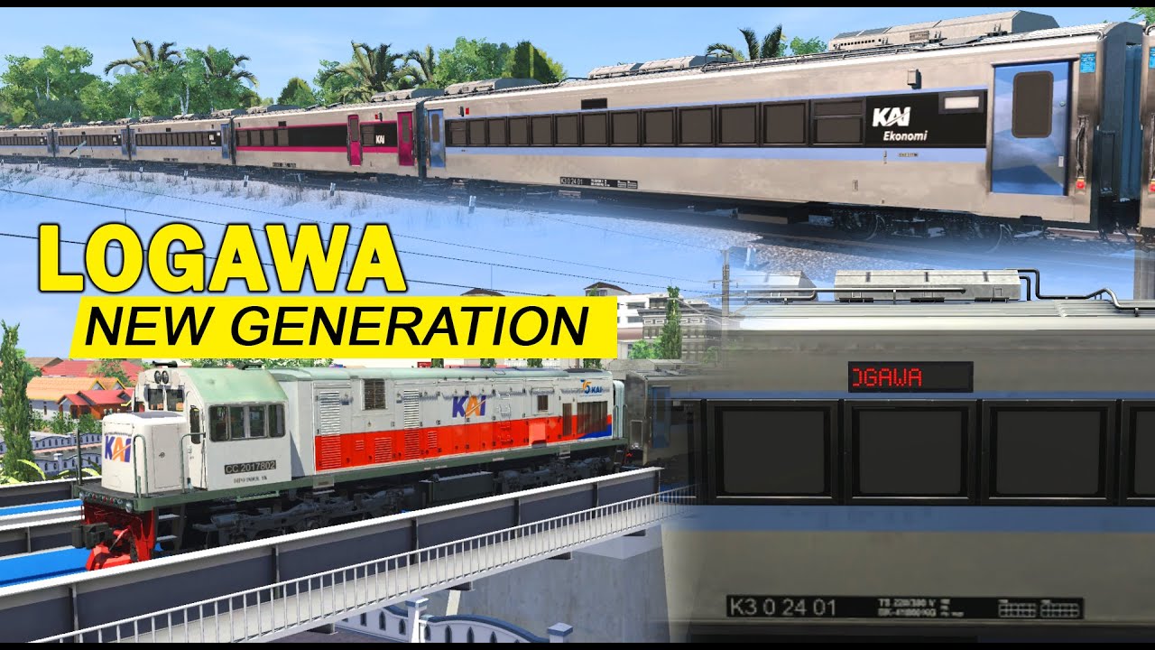 DINAS KA LOGAWA NEW GENERATION 2024 | TRAINZ SIMULATOR INDONESIA - YouTube