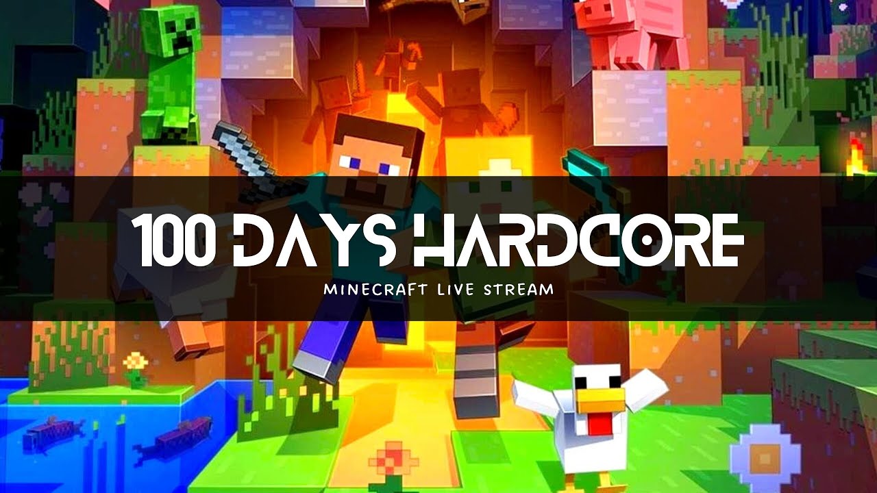 100 Days HardCore Playing #Minecraft - YouTube