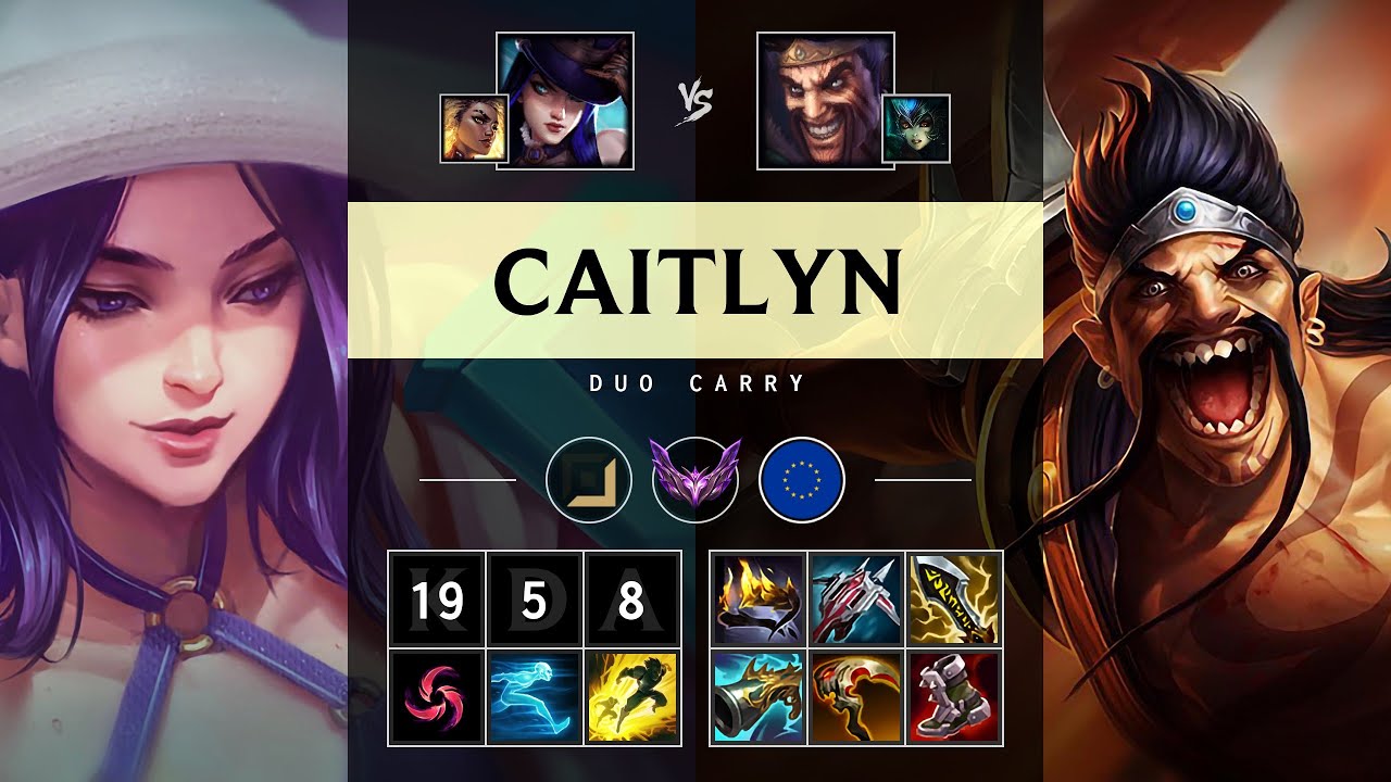 Caitlyn ADC vs Draven: Legendary - EUW Master Patch 14.19 - YouTube