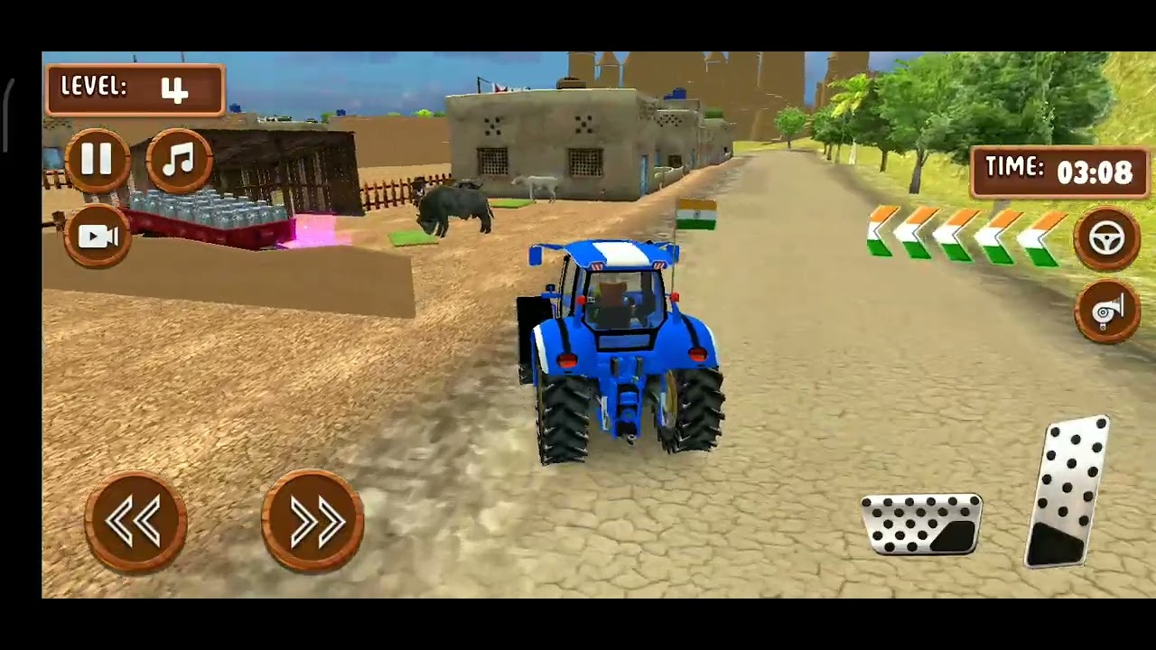 Tractor Farming Game and Cartoon Video Gameplay - Android Gaming - YouTube