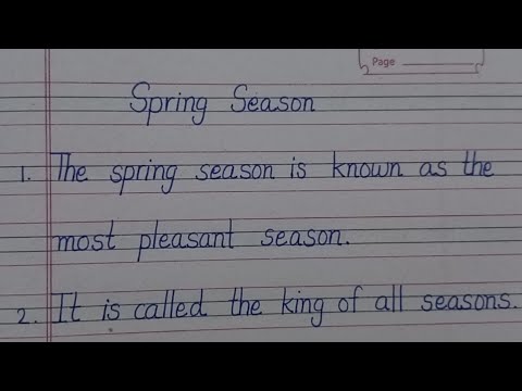 10 lines on spring season in english | Spring season 10 line essay ...