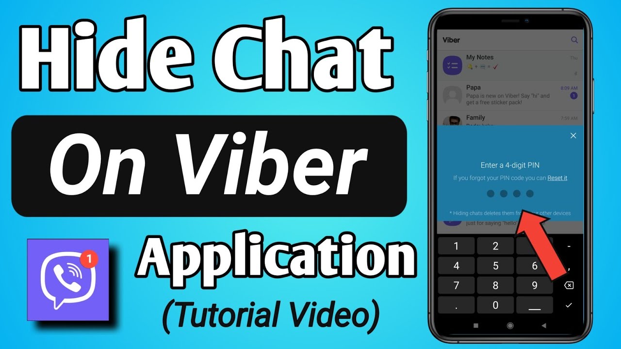 How to Hide / Unhide Chat on Viber App || Viber app me hide chat kaise ...