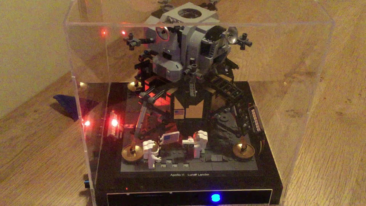 Apollo 11 Lego Raspberry Pi Display case - startup - YouTube