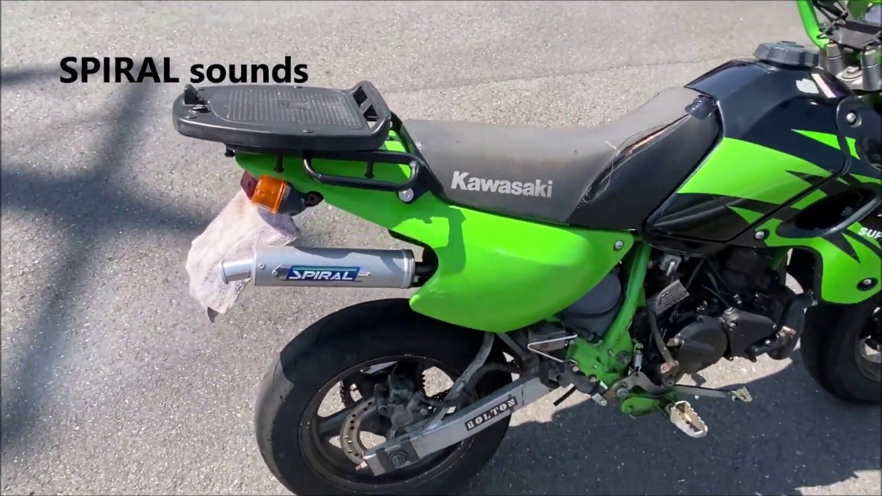 KSR-2 SPIRAL and stock sounds 2-stroke スパイラル - YouTube