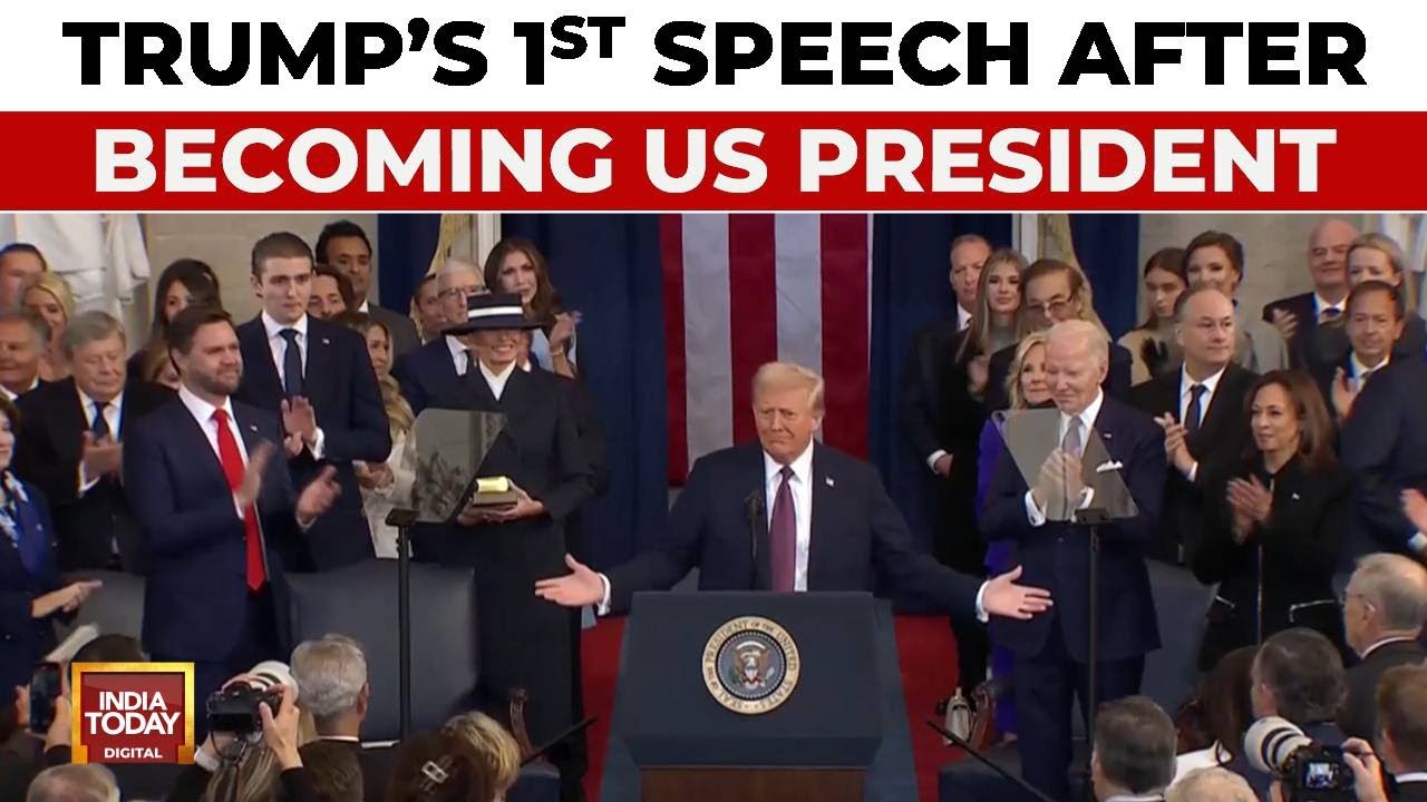 Donald Trump's First Speech After Becoming 47th US President, Promises ...
