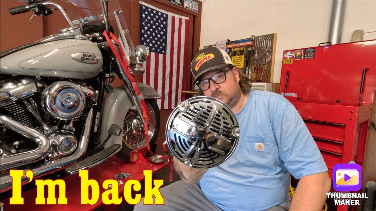 Vintage Harley Davidson horn repop from Ironhead Sally, Softail ...