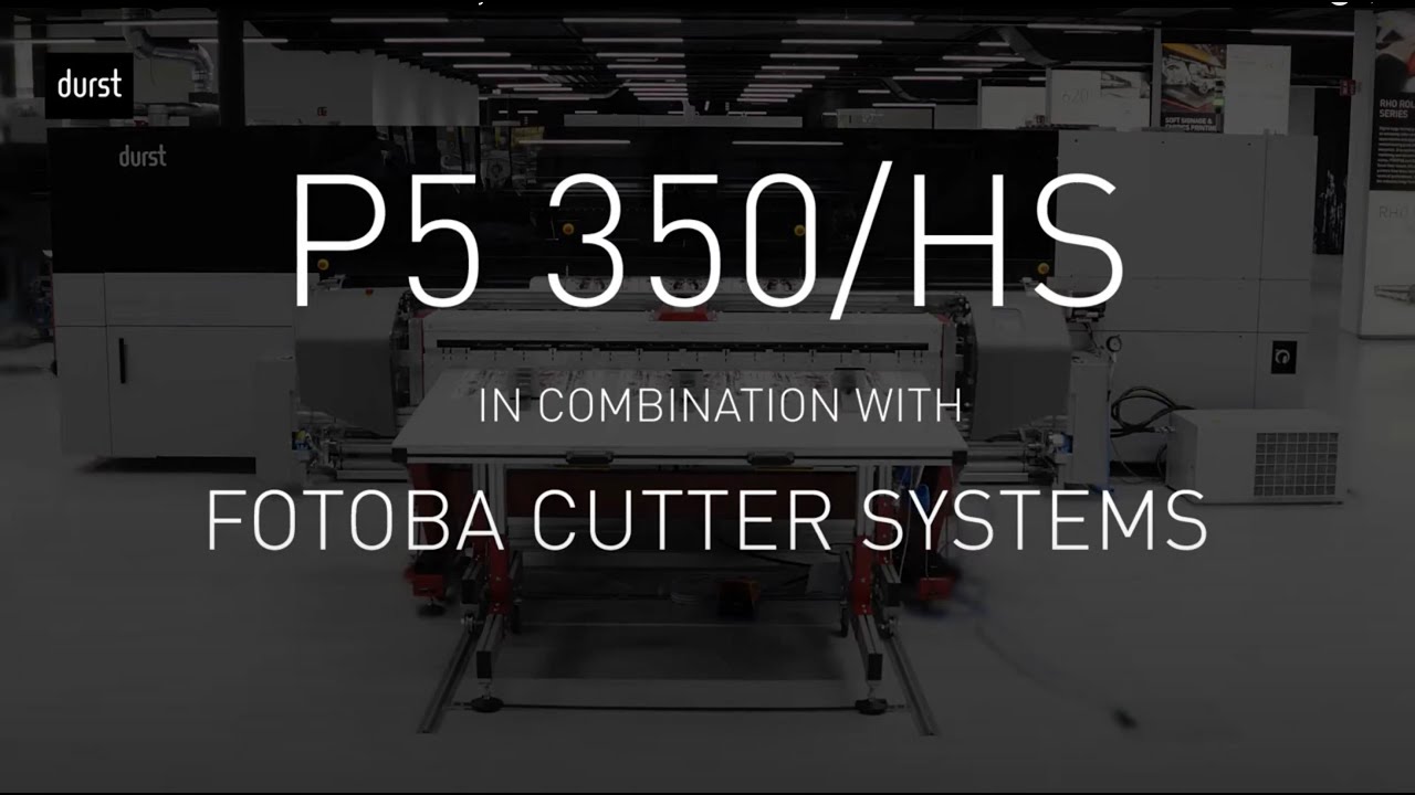 P5 350 HS with Inline Fotoba Cutting System - YouTube