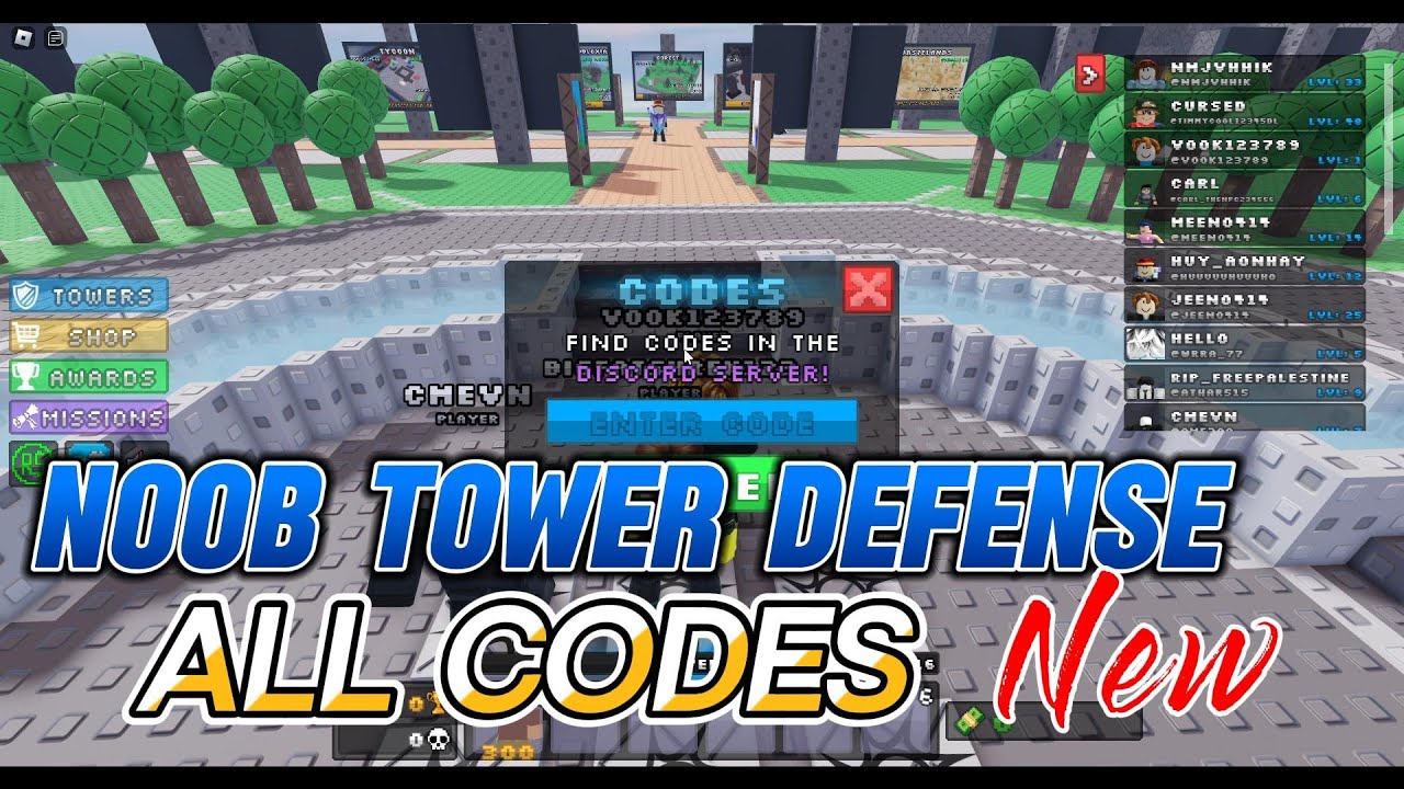 Noob Tower Defense All Codes & How to Redeem - YouTube