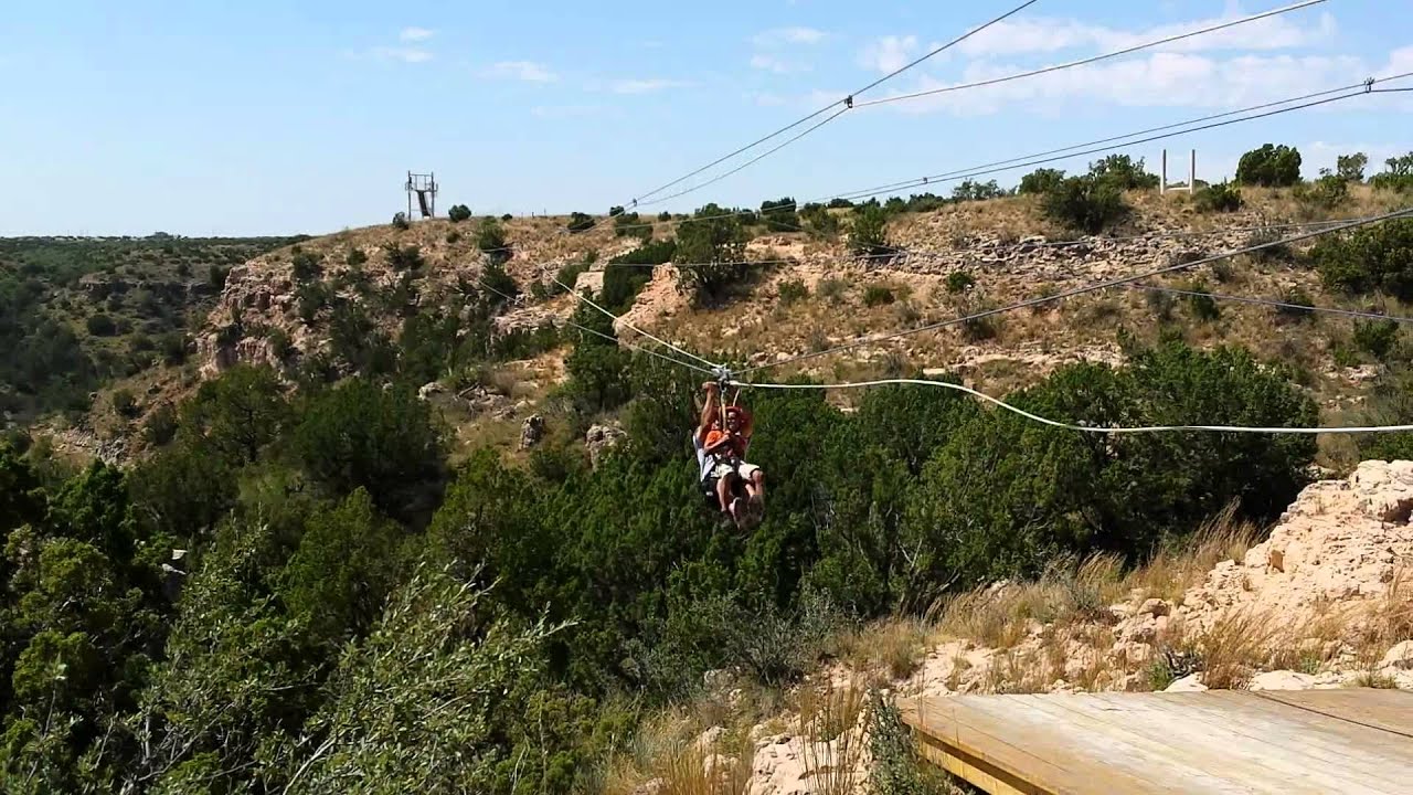 Julian on the zip line over the canyon - YouTube