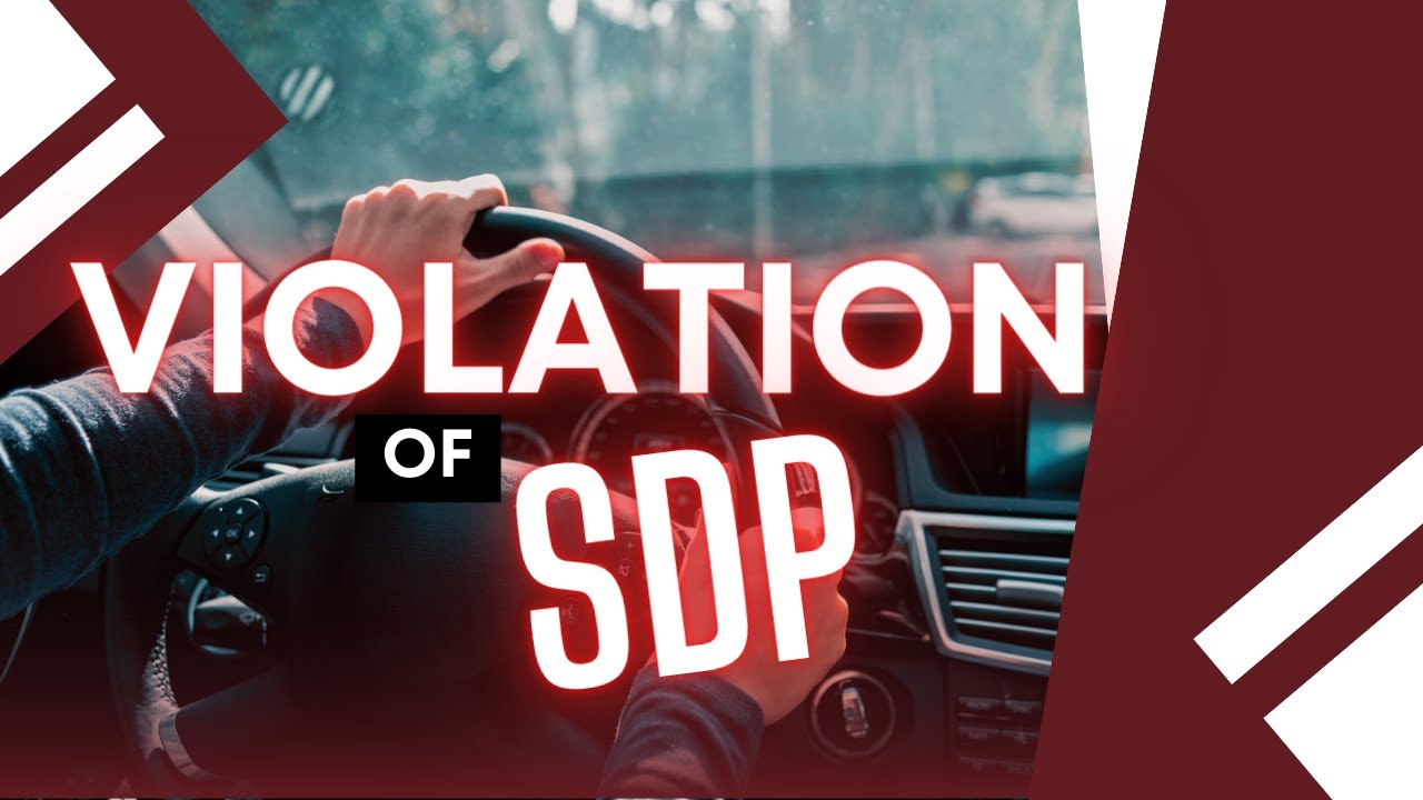 Violation of Specialized Driving Privileges - YouTube