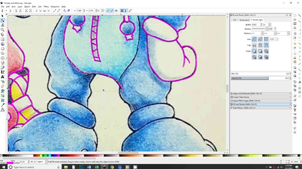 Inkscape tracing, beyond the basic bezier tool - YouTube
