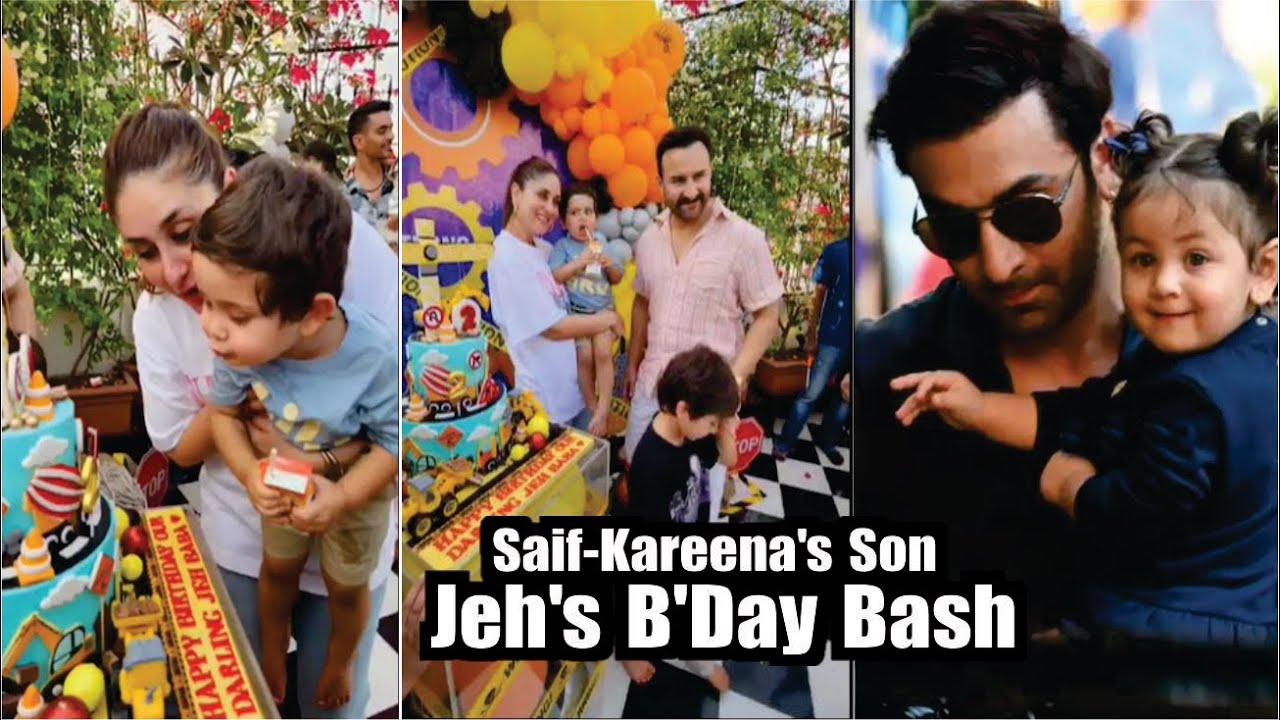 Saif Ali Khan -Kareena Kapoor Son Jeh Ali Khan 3rd Birthday Celebration ...