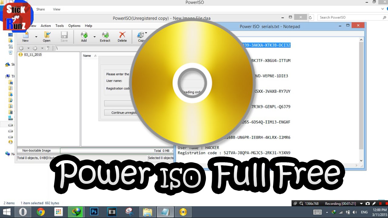 PowerISO Full serials How to install pro 6.2 2017 - YouTube