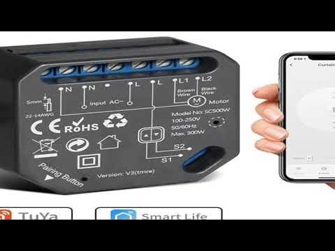 LoraTap Tuya Smart WiFi Curtain Switch Relay Module for Roller Shutter ...