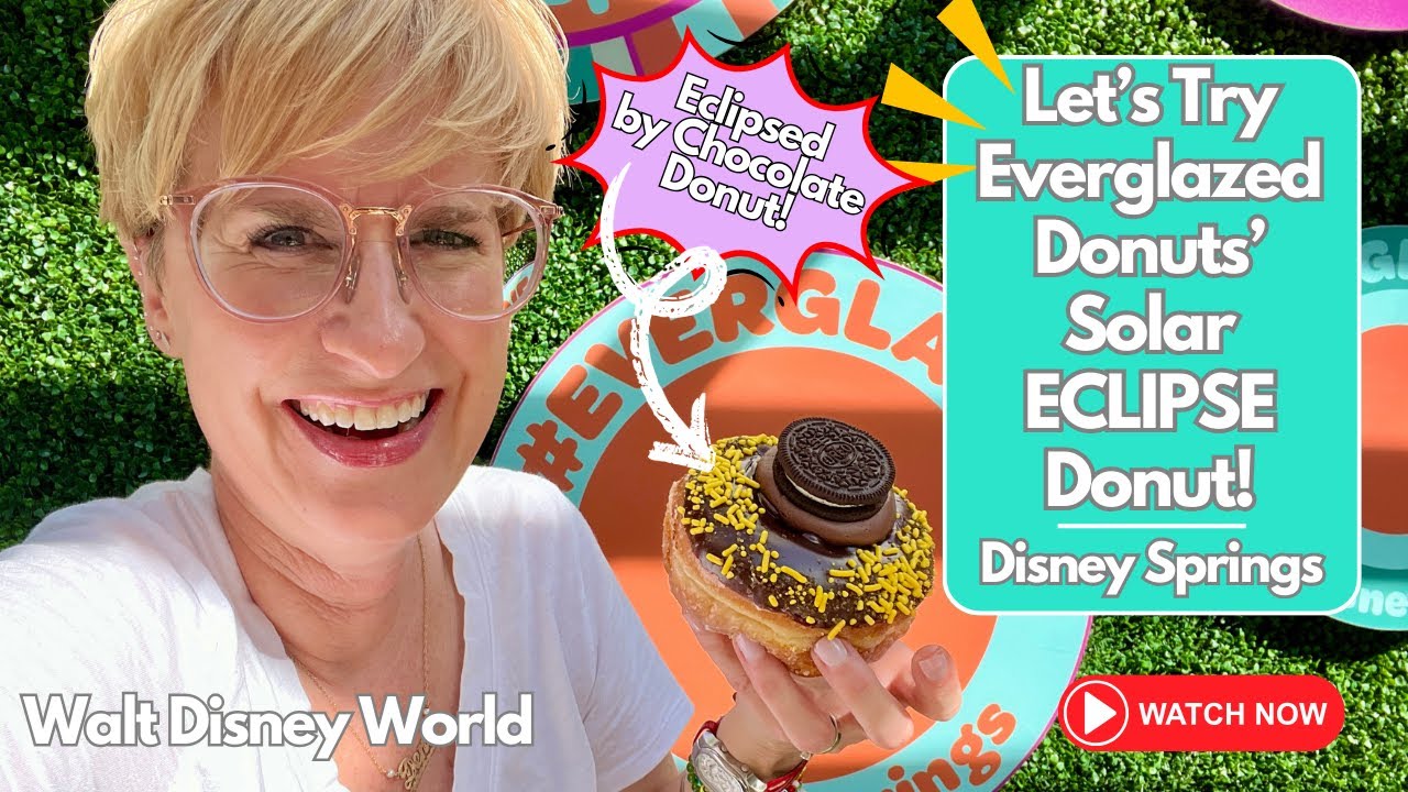 Let's Try Everglazed Donuts' Special Solar Eclipse Donut at Disney ...