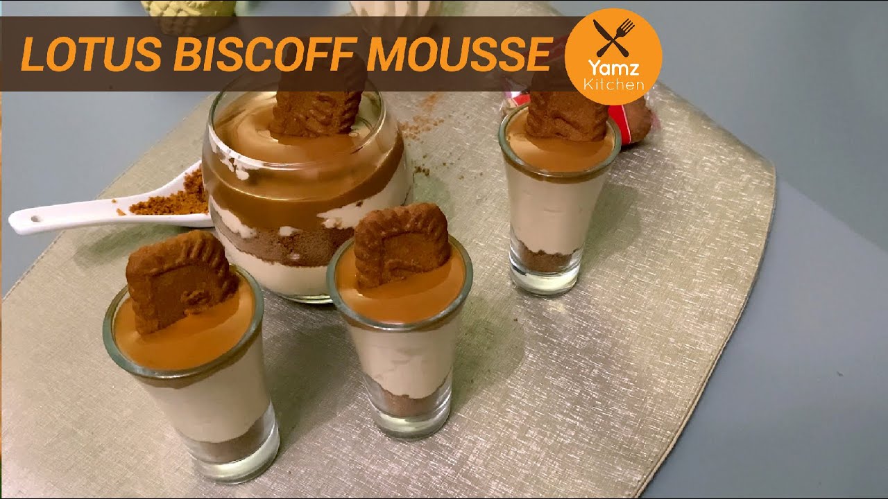 Lotus Biscoff Mousse | Easy 3 Ingredients Mousse - YouTube