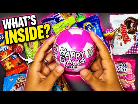 Pink Surprise Candy Ball ASMR 🍭⚽ | Satisfying Candy Sounds for Relaxation