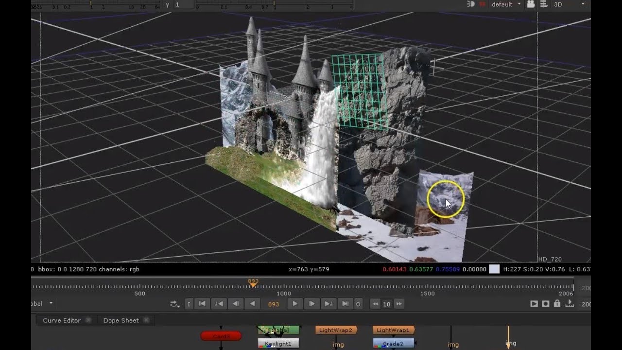 3D Matte Painting setup in Nuke - YouTube