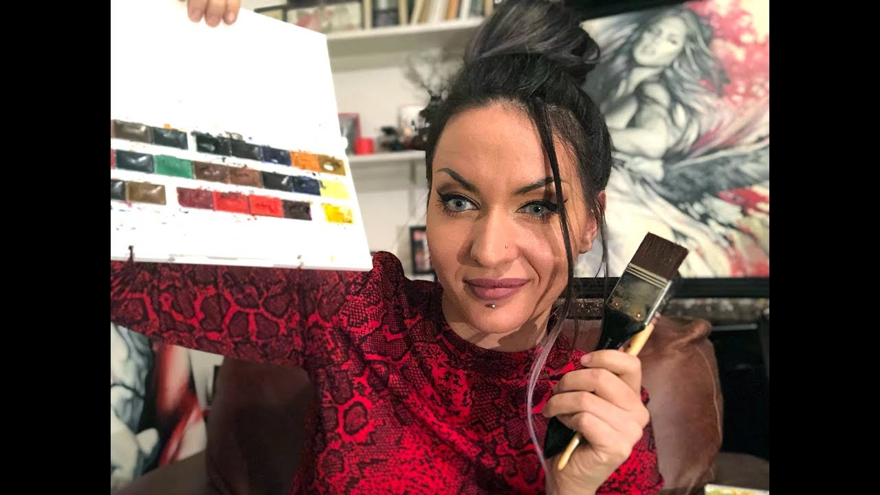 BEST WATERCOLOR I USE ? I Ellectra I ARTVLOG 3 - YouTube