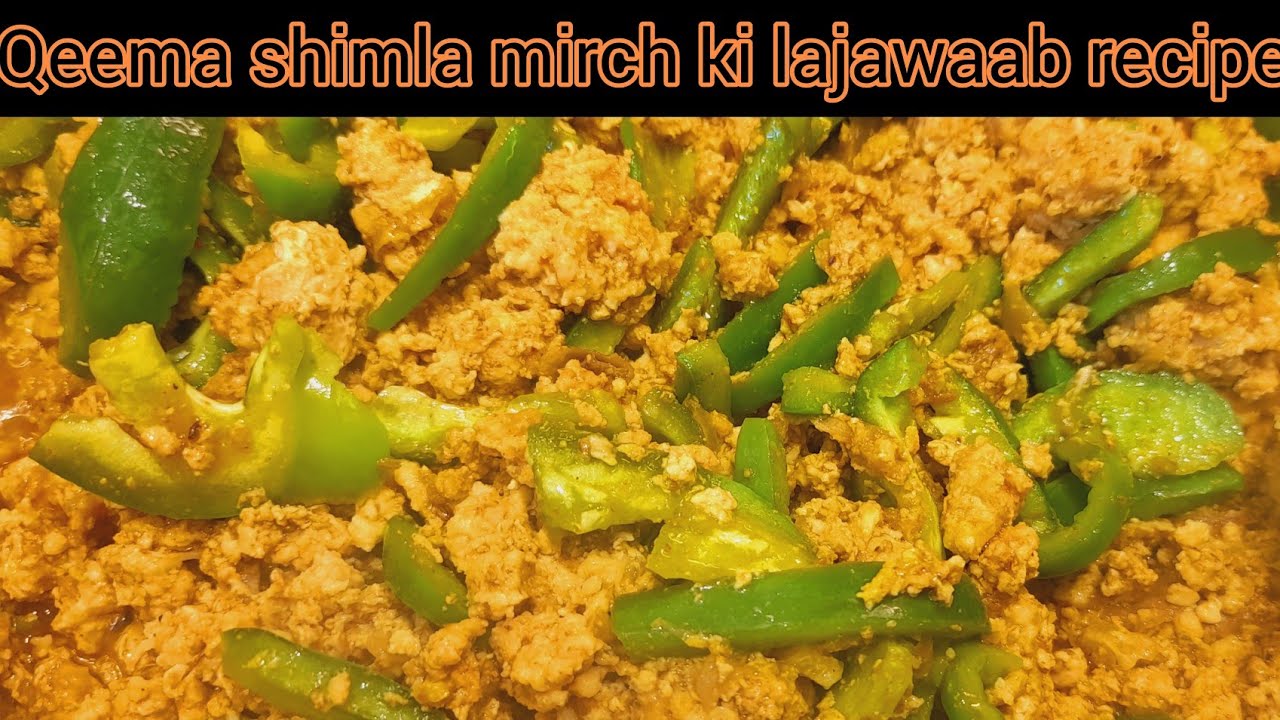 Keema Shimla Mirch Recipe | Qeema Masala With Capsicums Recipe by ...