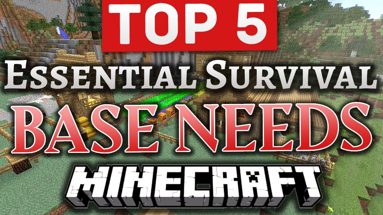 Top 5 Essential Things Every Survival Base Needs in Minecraft - YouTube