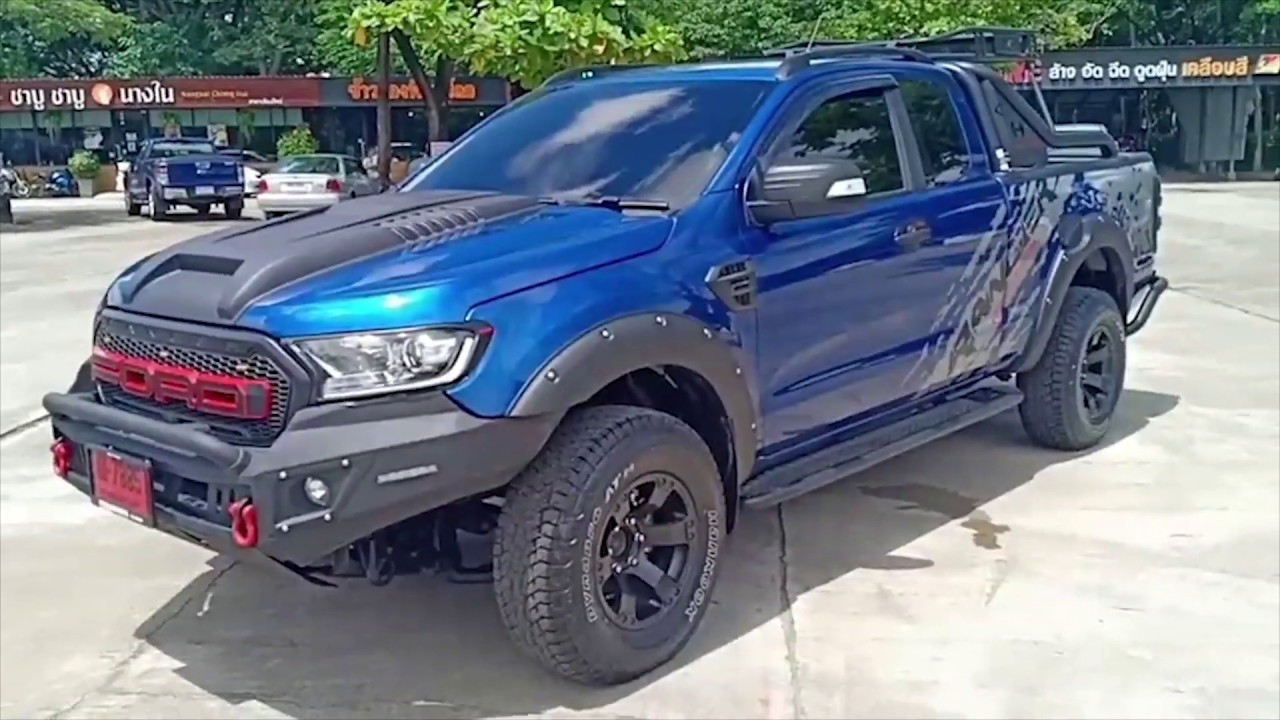 รีวิวแต่ง Ford Ranger Ras XLT แต่งเหล็ก #แหม่ม - YouTube
